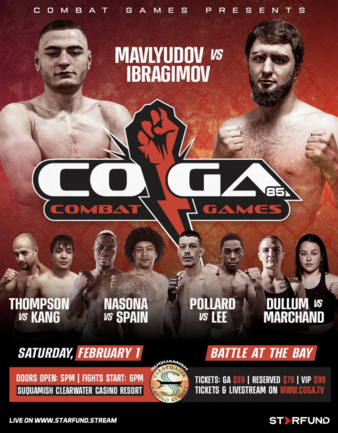 Malique Lee vs. James Pollard, COGA Combat Games 85 | MMA Bout | Tapology